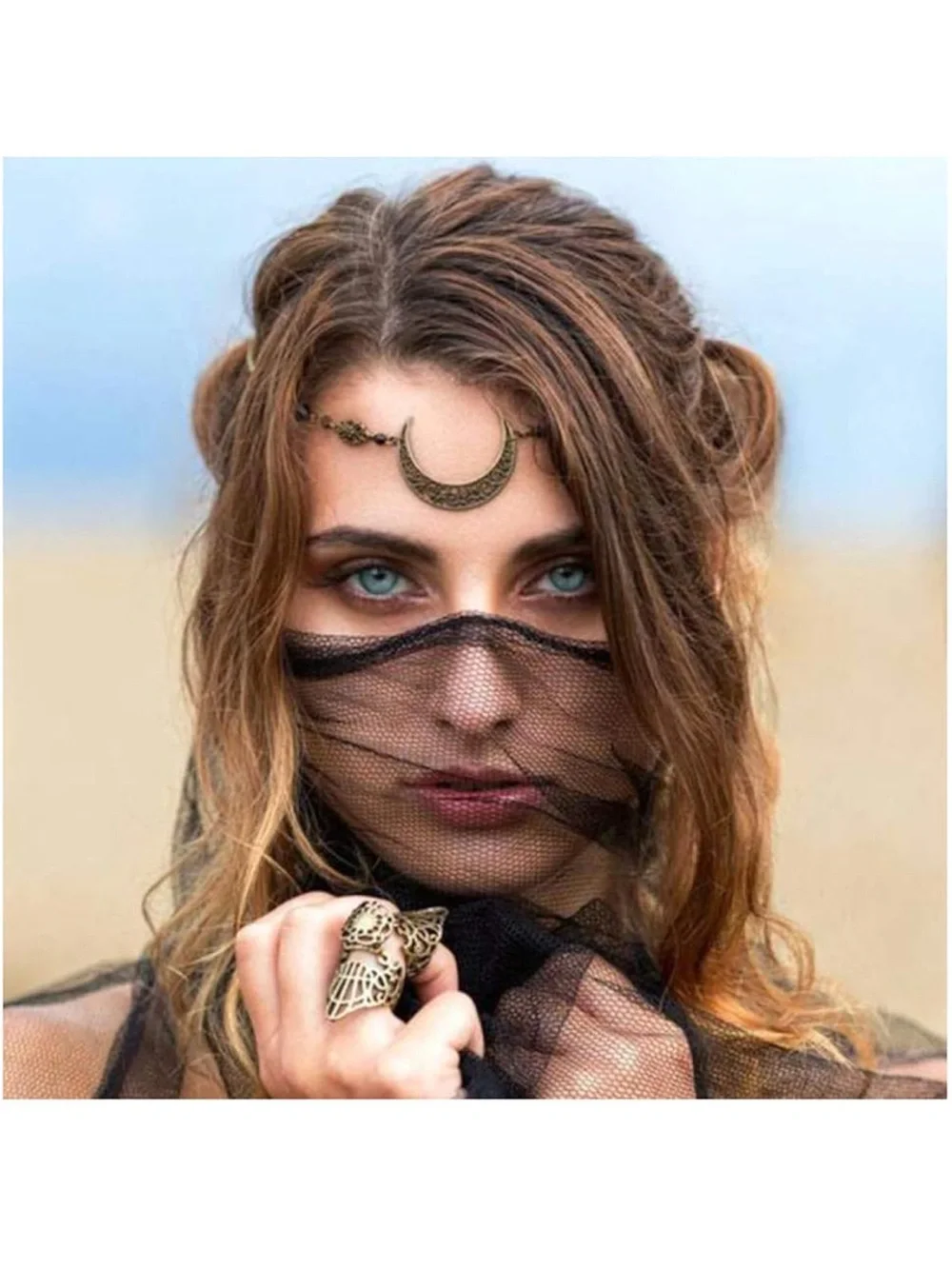 Aimimier | Jewelry | Aimimier Viking Crystal Head Moon Circlet ...